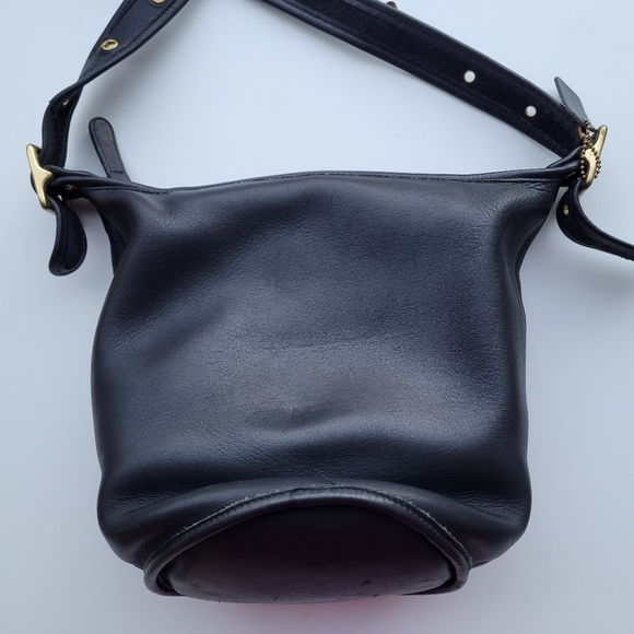 Coach | Bags | Vintage Coach 9953 Helens Legacy Black Leather Bucket ...